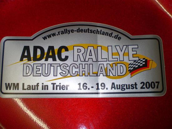 ADAC Rallye Deutschland Aufkleber - Modellauto Bette